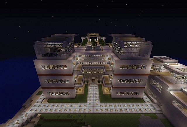 Solarium luxury house Minecraft Map