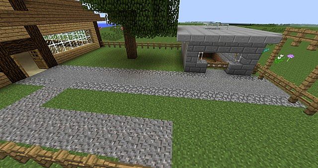 Water Side Farm With Grotto Minecraft Map