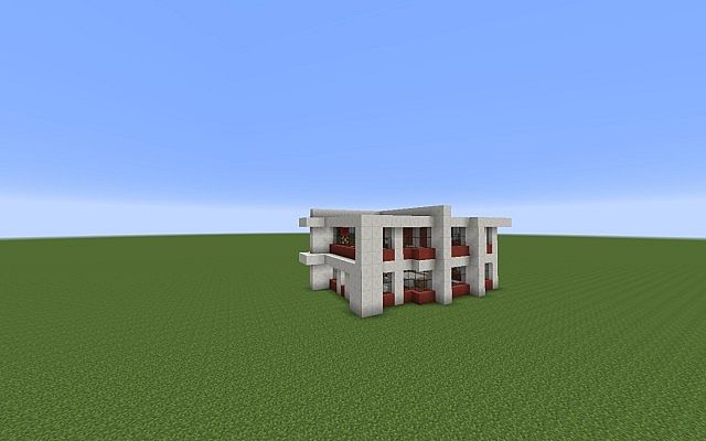 World Of Red: Modern House 1 Minecraft Map