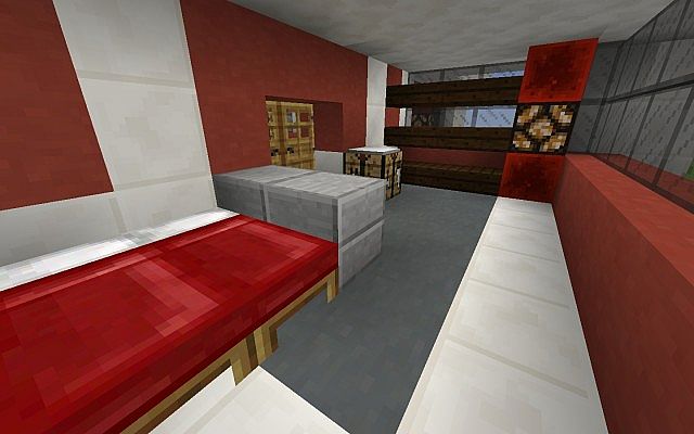 World Of Red: Modern House 1 Minecraft Map