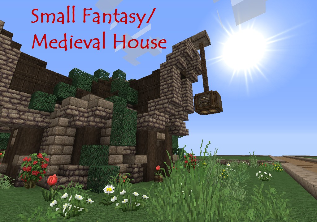 Small Fantasy/Medieval House Minecraft Map