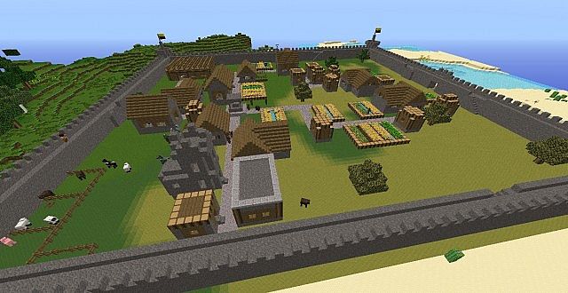 Village Fort Minecraft Map