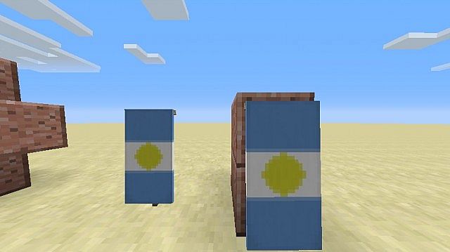 Snapshot 14w30b Argentina Flag [W/ Crafting guide] Minecraft Map
