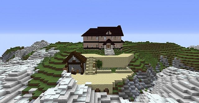 Traditional House In The Sky Minecraft Map