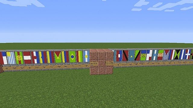 196 Flags -- Every Country Flag!!!! Minecraft Project
