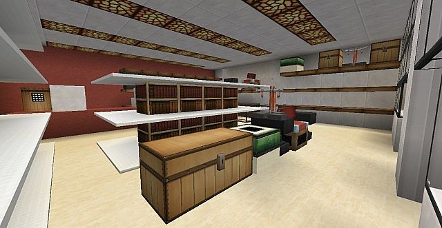 Suburban Strip Mall with Grocery Store Minecraft Map