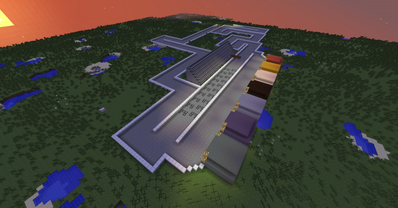 Minecraft F1 track Minecraft Map