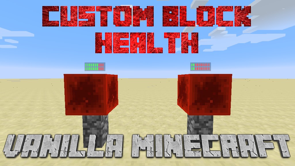 Custom Block Health - No Mods Minecraft Map