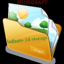 infinite storage 2d images/pixel arts Minecraft Map