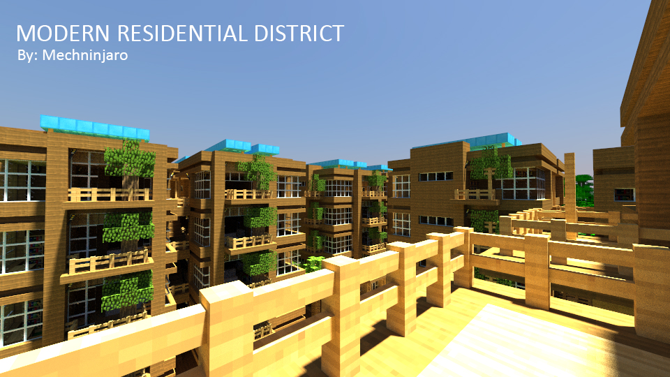MODERN RESIDENTIAL DISTRICT 1 Minecraft Map