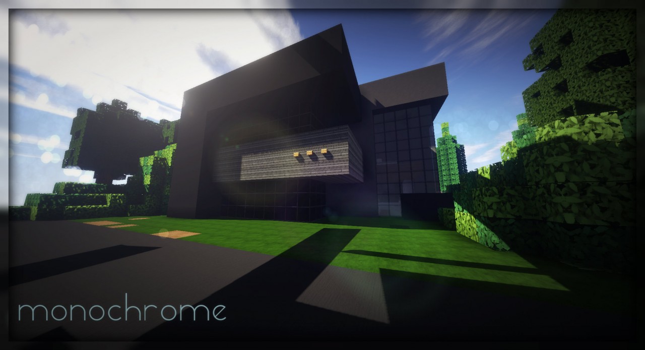 Monochrome - Modern Home Minecraft Map