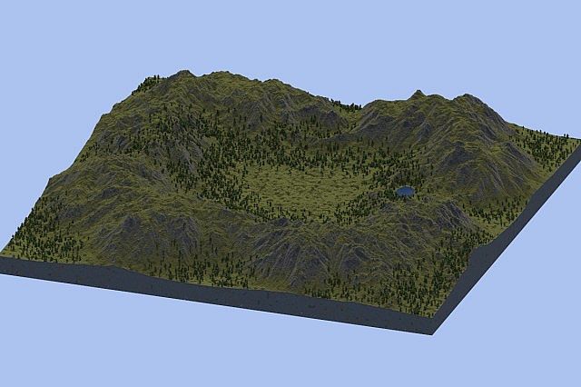 [Realistic Terrain] Alpine Relief Minecraft Map