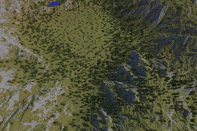 [Realistic Terrain] Alpine Relief Minecraft Map