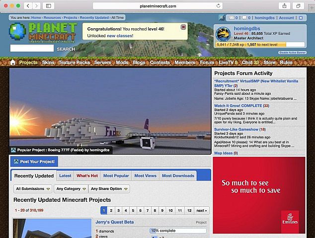 Boeing 777F (FedEx) Minecraft Map