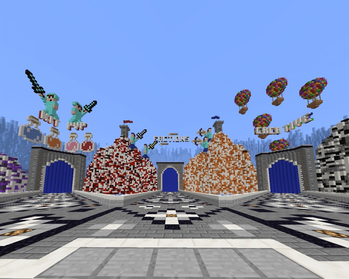 Amazing Server Hub Minecraft Map