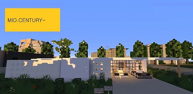 Mid-Century Modern on WoK Minecraft Map