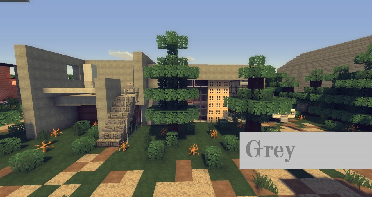:: Grey :: Modern Concept Home by DarenJoseph [WoK] Minecraft Map