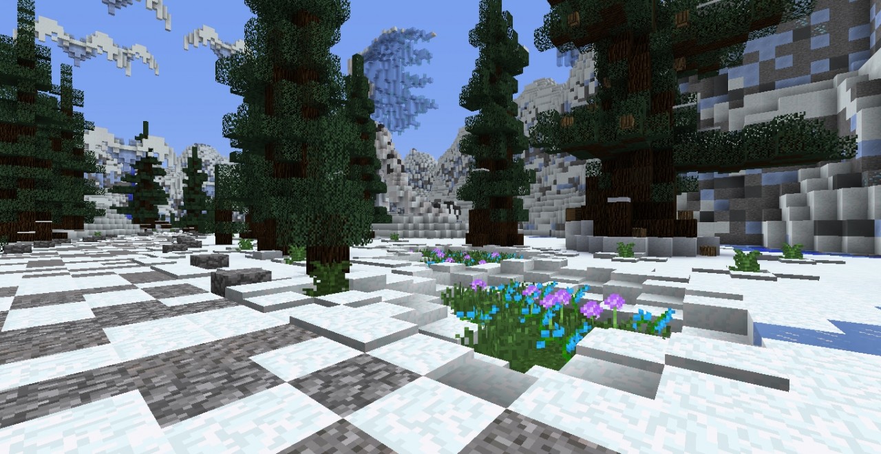 Winter landscape Minecraft Map