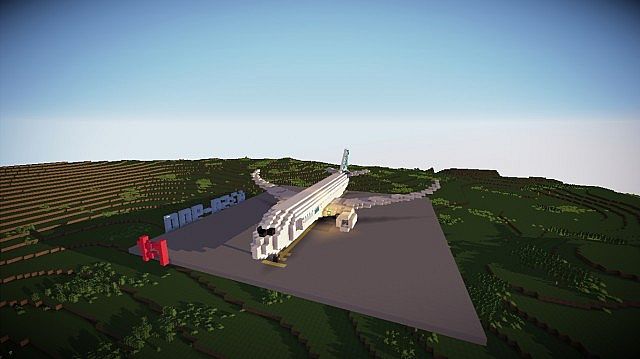 Airbus A350 XWB [1:1 scale] 100subs special Minecraft Map