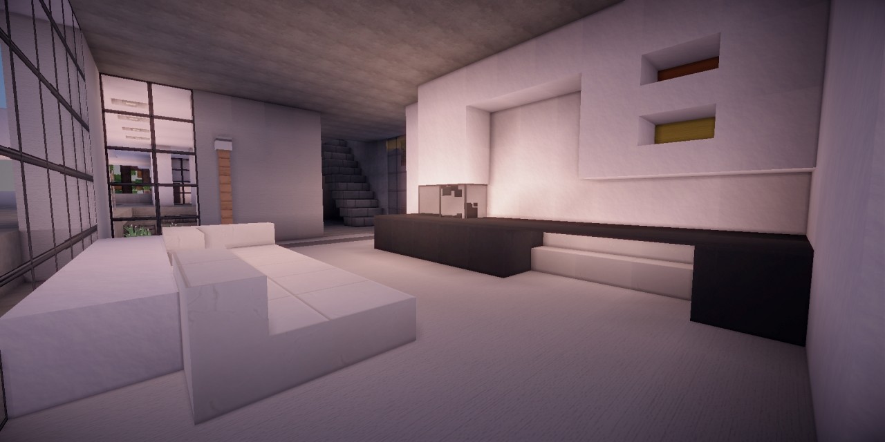Ivory - a realistic modern house Minecraft Map