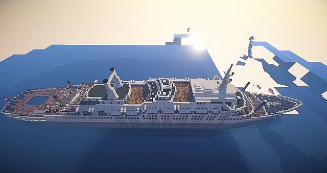 SS Rotterdam, 1:1 Ocean liner Minecraft Map