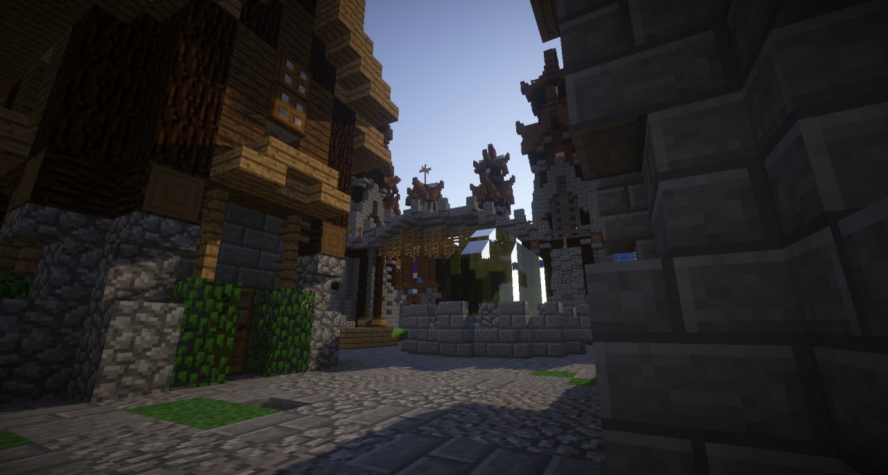 Fire Kingdom Castle and Town Minecraft Map