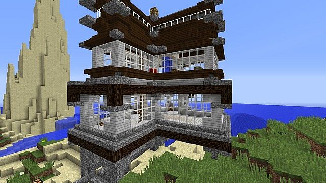 Suspended Beach House Minecraft Map