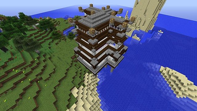 Suspended Beach House Minecraft Map