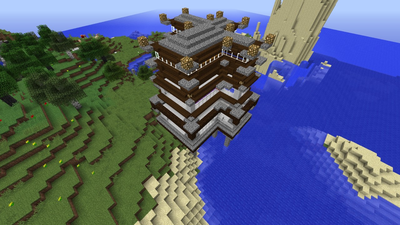Suspended Beach House Minecraft Map