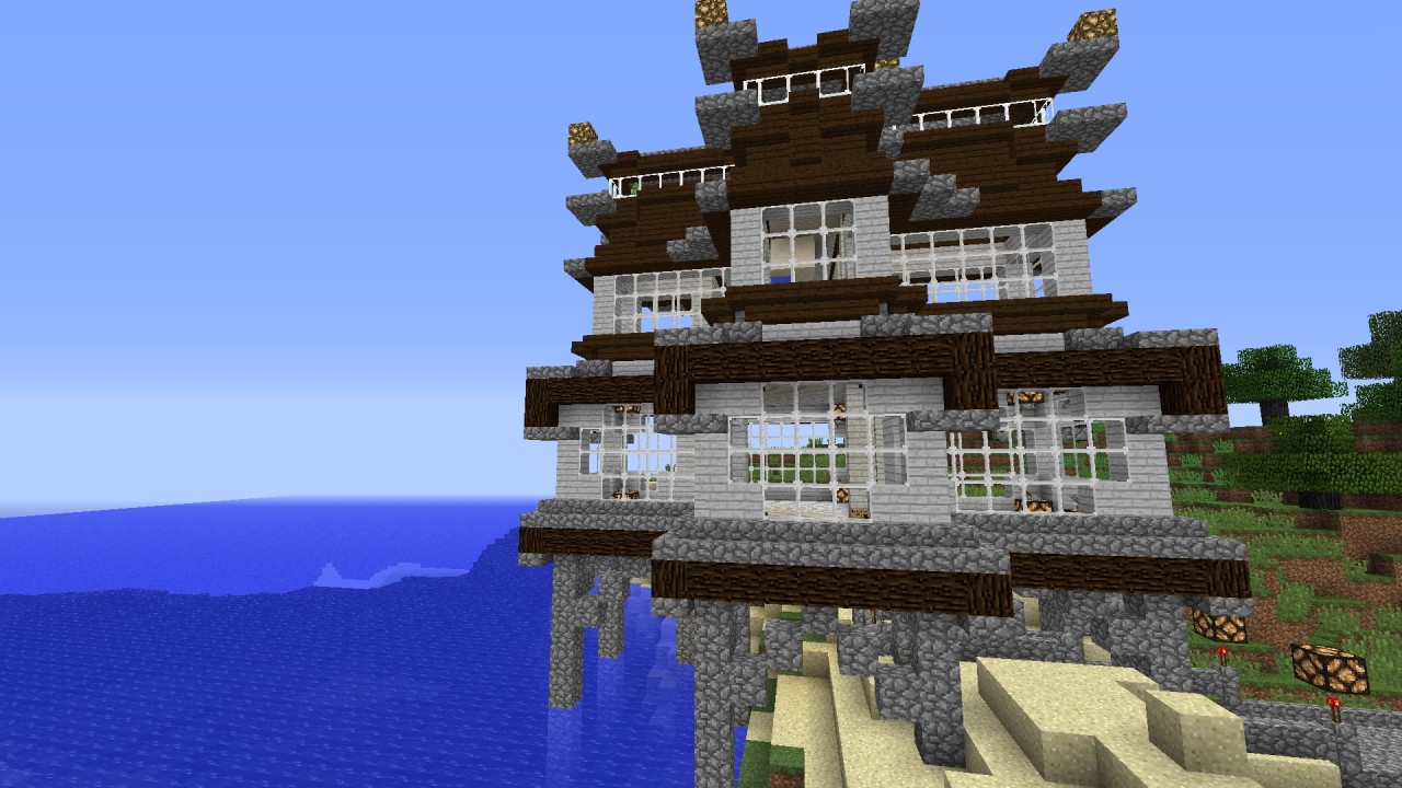 Suspended Beach House Minecraft Map