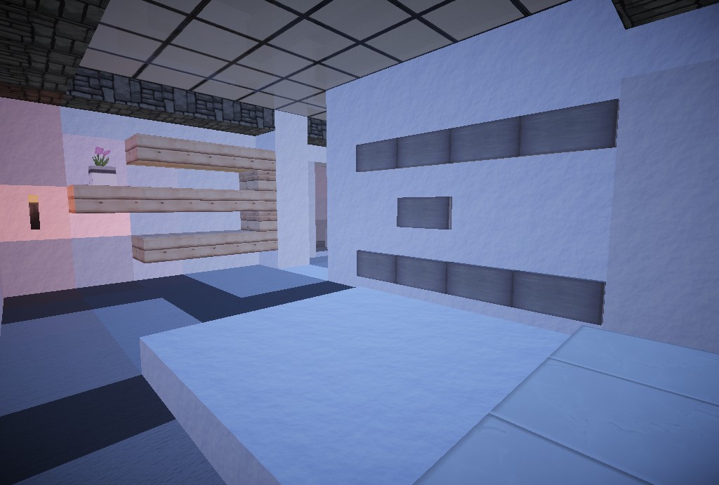 Modern Temple style House Minecraft Map