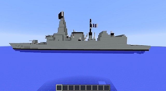 TripleAFilms Type_45_destroyer Minecraft Map