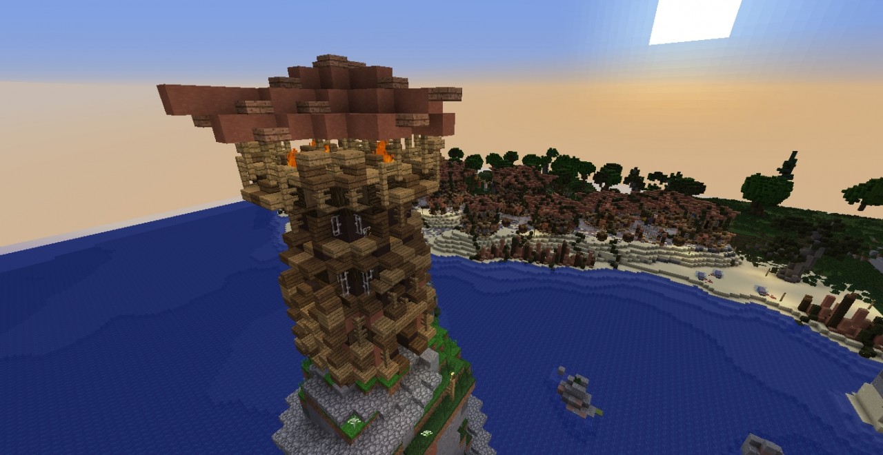 Small fishing town (Original) | Fishing village Minecraft Map