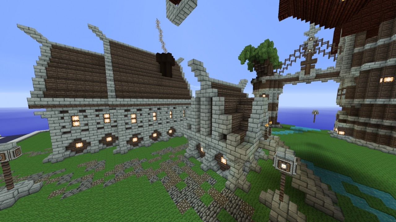 Worldstone Creative Medival/Steampunk Plot Minecraft Map