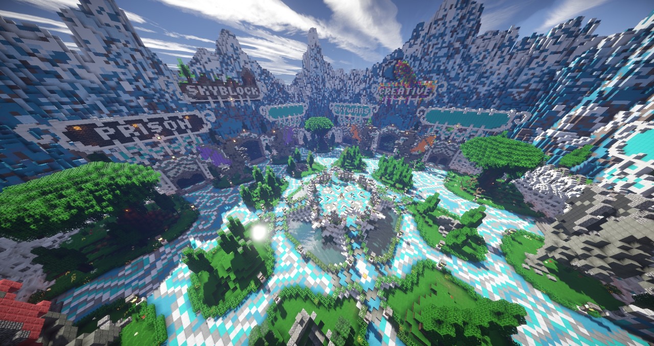 Heavens Court - MineVast Hub Minecraft Map
