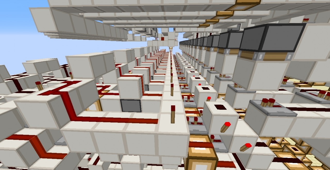 8-bit Clock Multiplier Minecraft Map