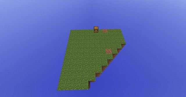 Enlarged Triangle Block Survival Minecraft Map