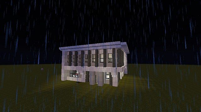 Modern house with working shower Minecraft Map