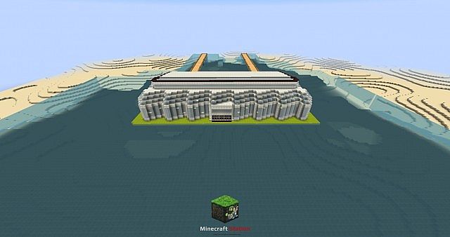 Modern/ futuristic port Minecraft Map