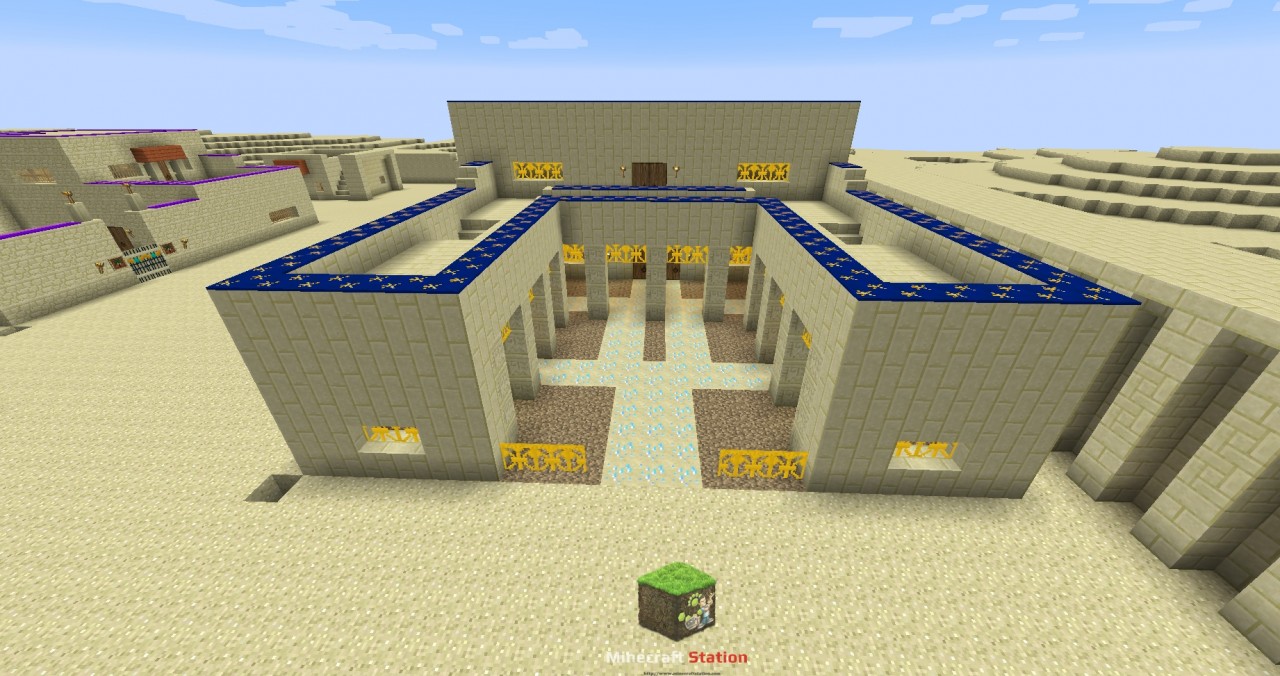 Ancient Egypt 10 Buildings + Wall Minecraft Map