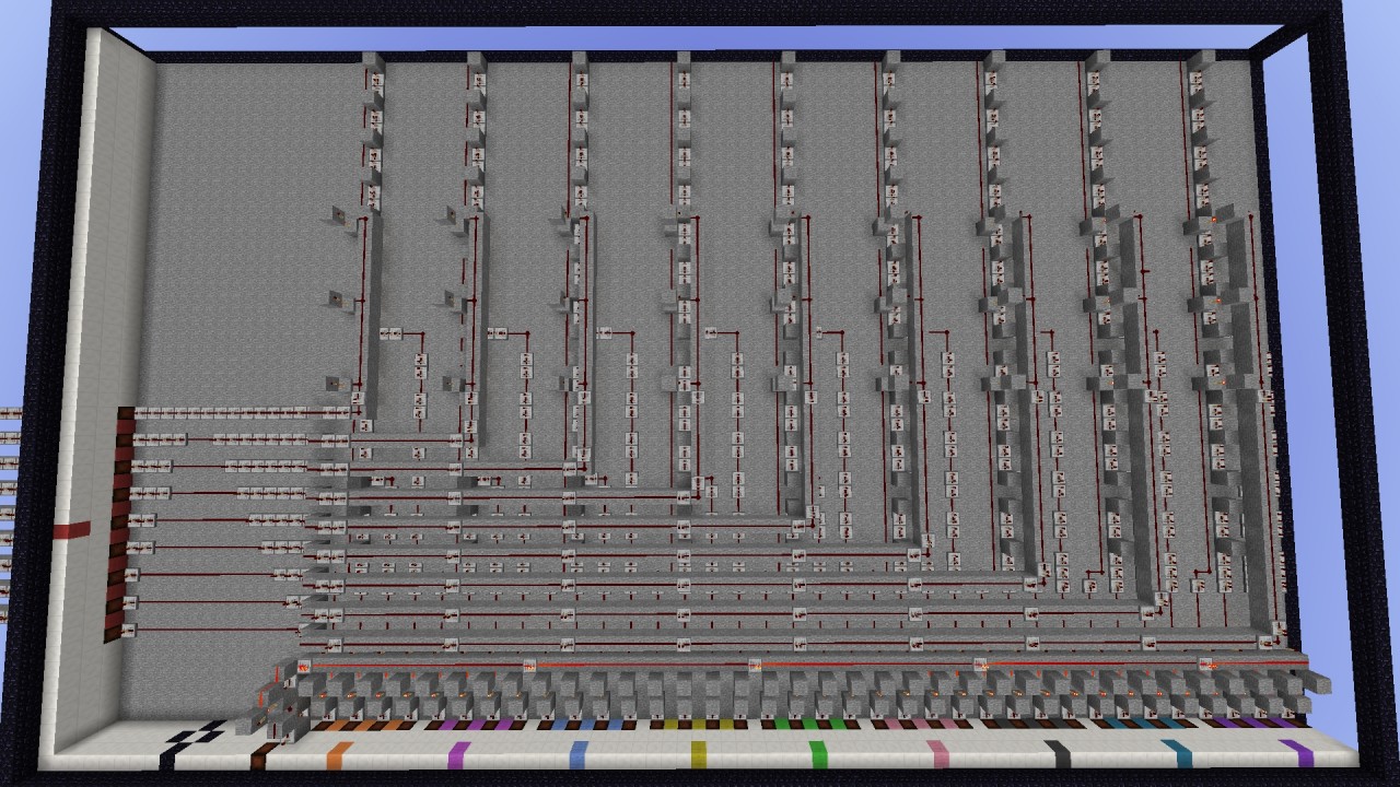 Constant to Fractional Signal Encoder Minecraft Map
