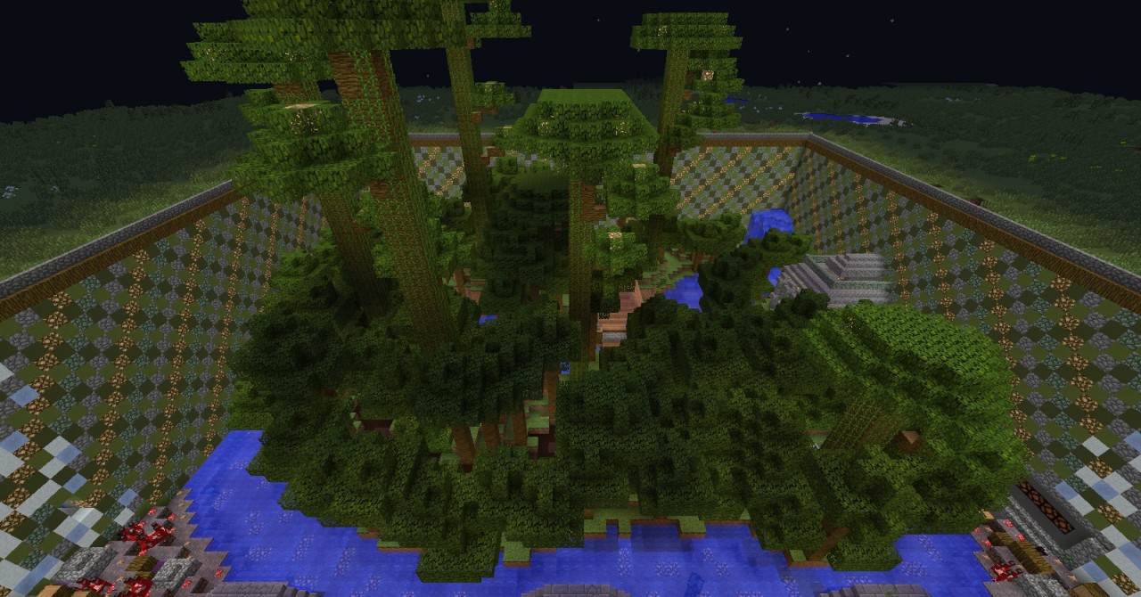 City vs. Jungle PVP Arena Minecraft Map