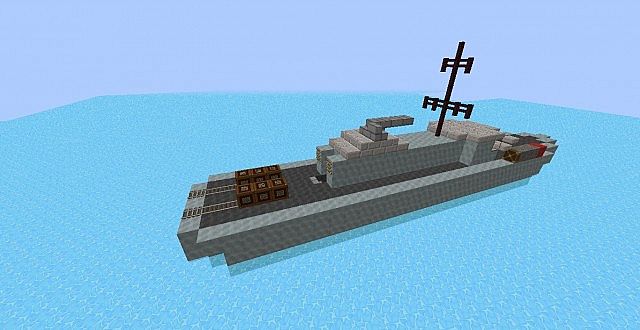 Small military boat Minecraft Map