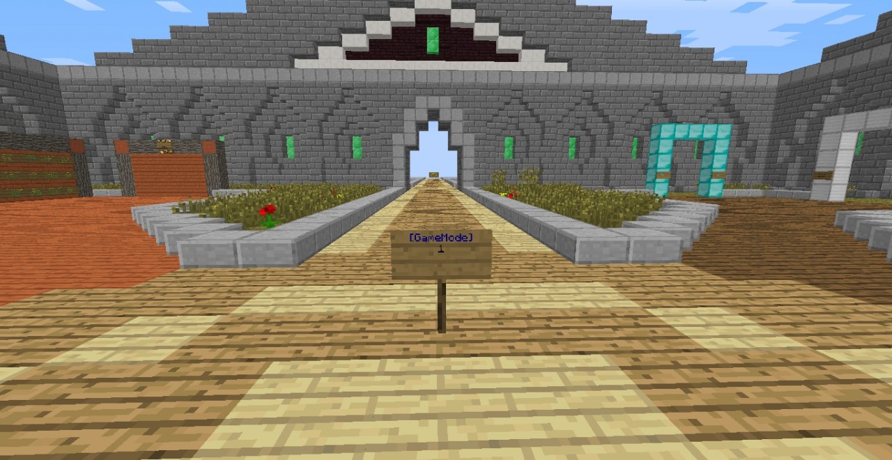 PlotWorld Server Spawn - SquareSky Old Spawn Minecraft Map