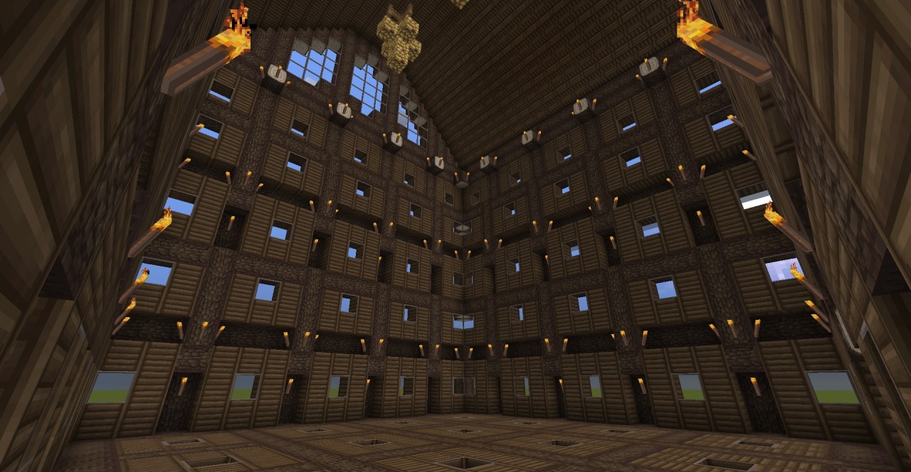 Medieval Spawn Building for Servers Minecraft Map