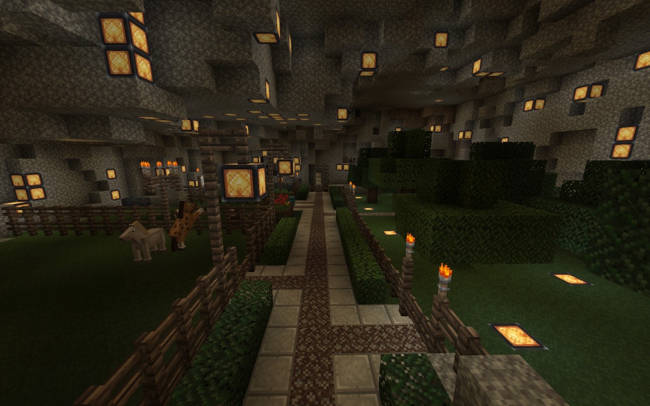 fire cathedral house + town Minecraft Map