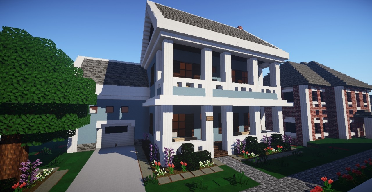 Colonial Family House Minecraft Map