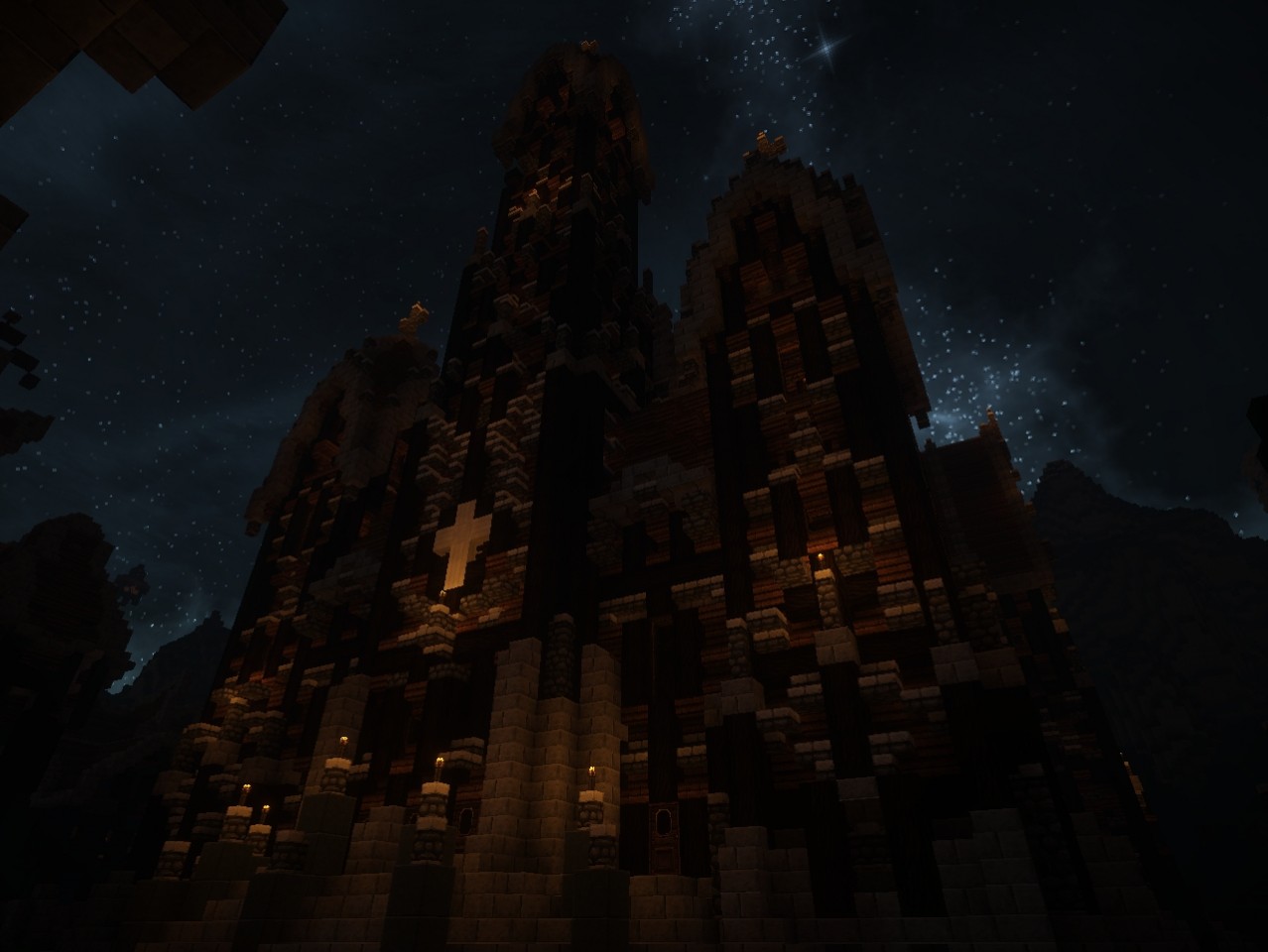 Medieval Cathedral with interiors Minecraft Map