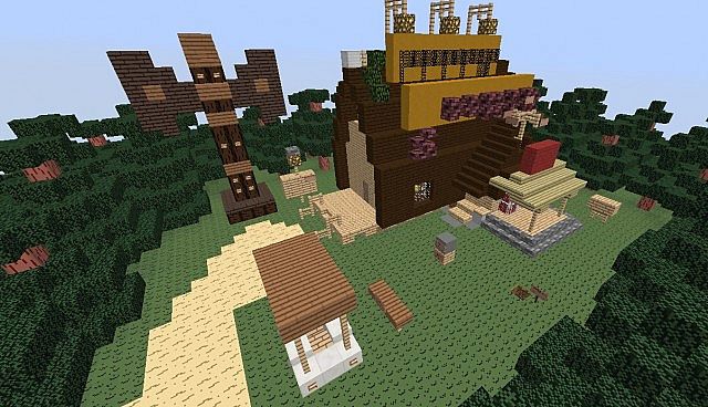 Gravity Falls Town Map Minecraft Map