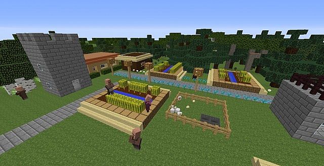 New npc village design! Minecraft Map